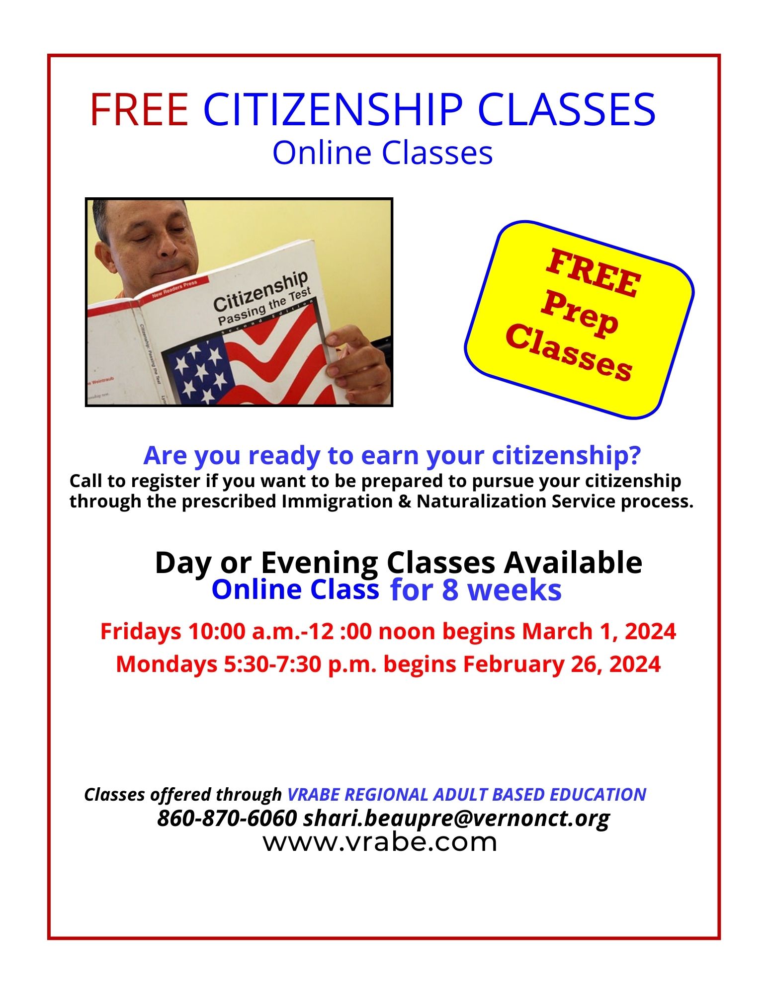 US Citizenship Program | VRABE Vernon, CT